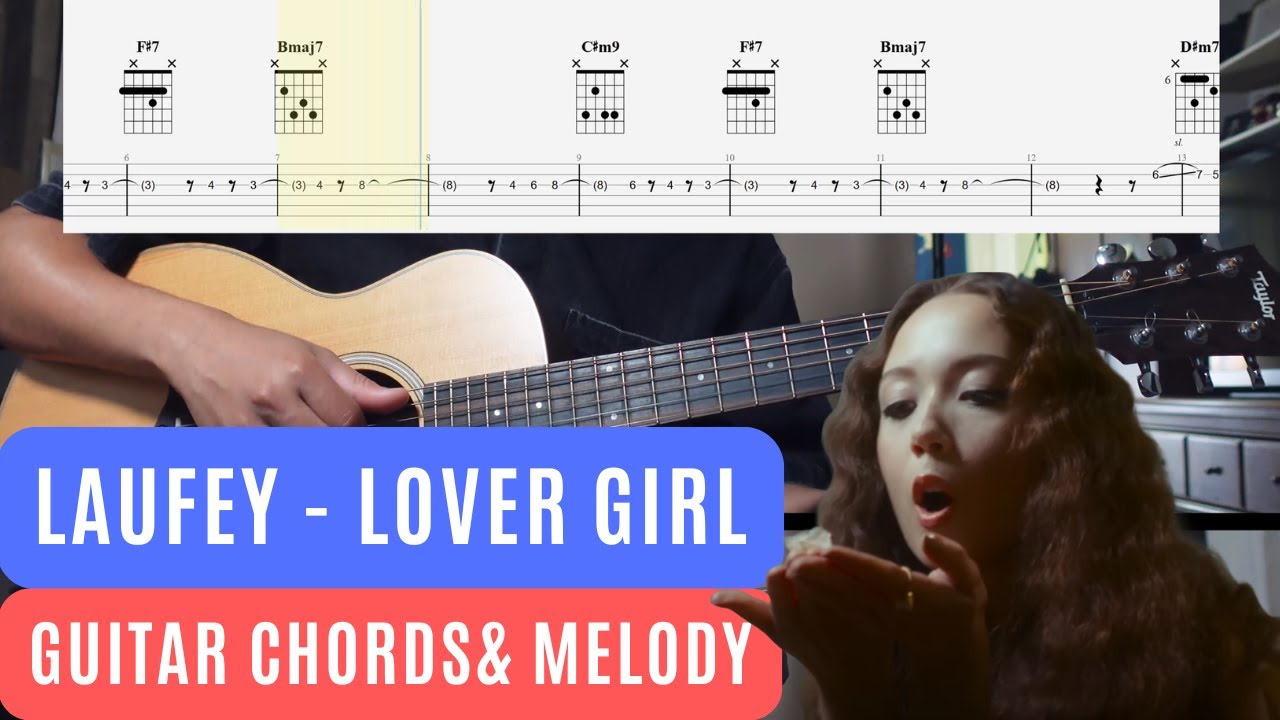 Laufey - Lover Girl | Guitar Chords & Melody | FREE TAB | #laufey # ...