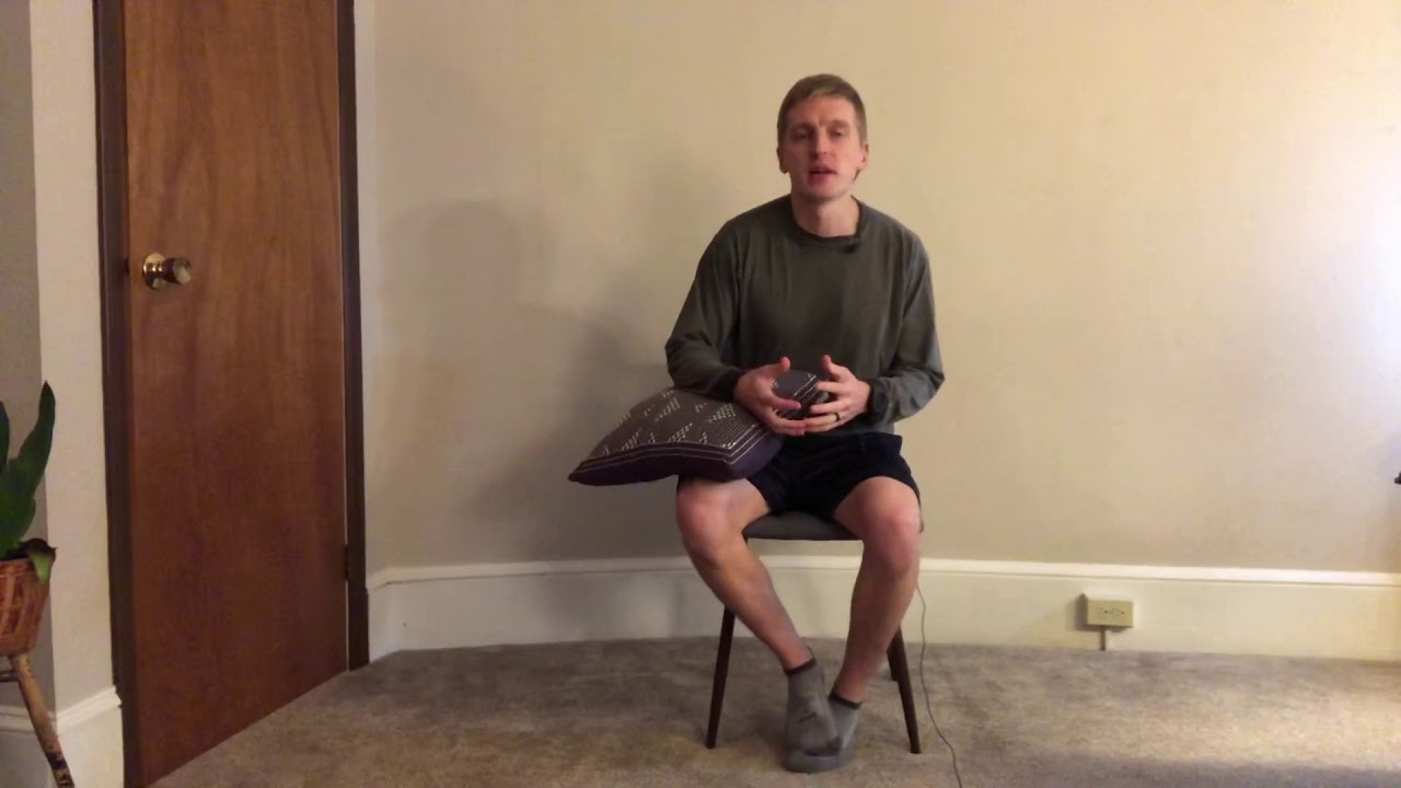 Knee Flexion Range of Motion Kneeling on Chair - YouTube