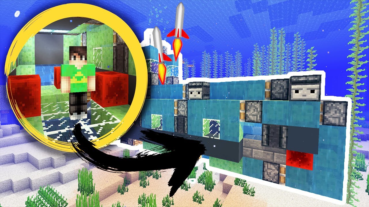 WORKING SUBMARINE in Minecraft! | Java + Bedrock Tutorial - YouTube