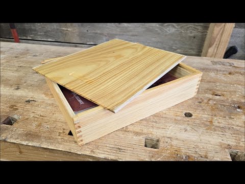 Making a book box with hand and power tools - YouTube