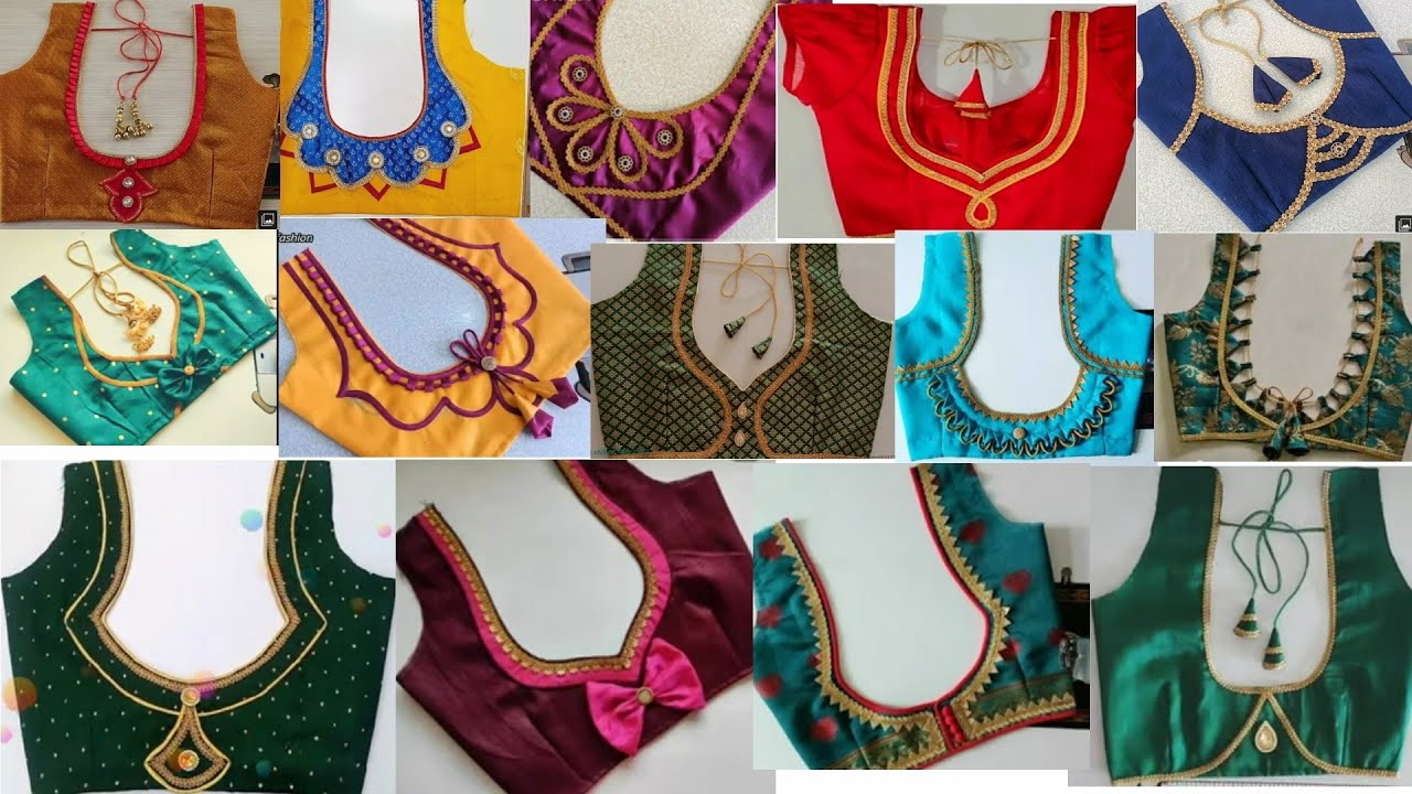 Blouse designs/Simple and easy blouse designs/Daily wear blouse designs ...