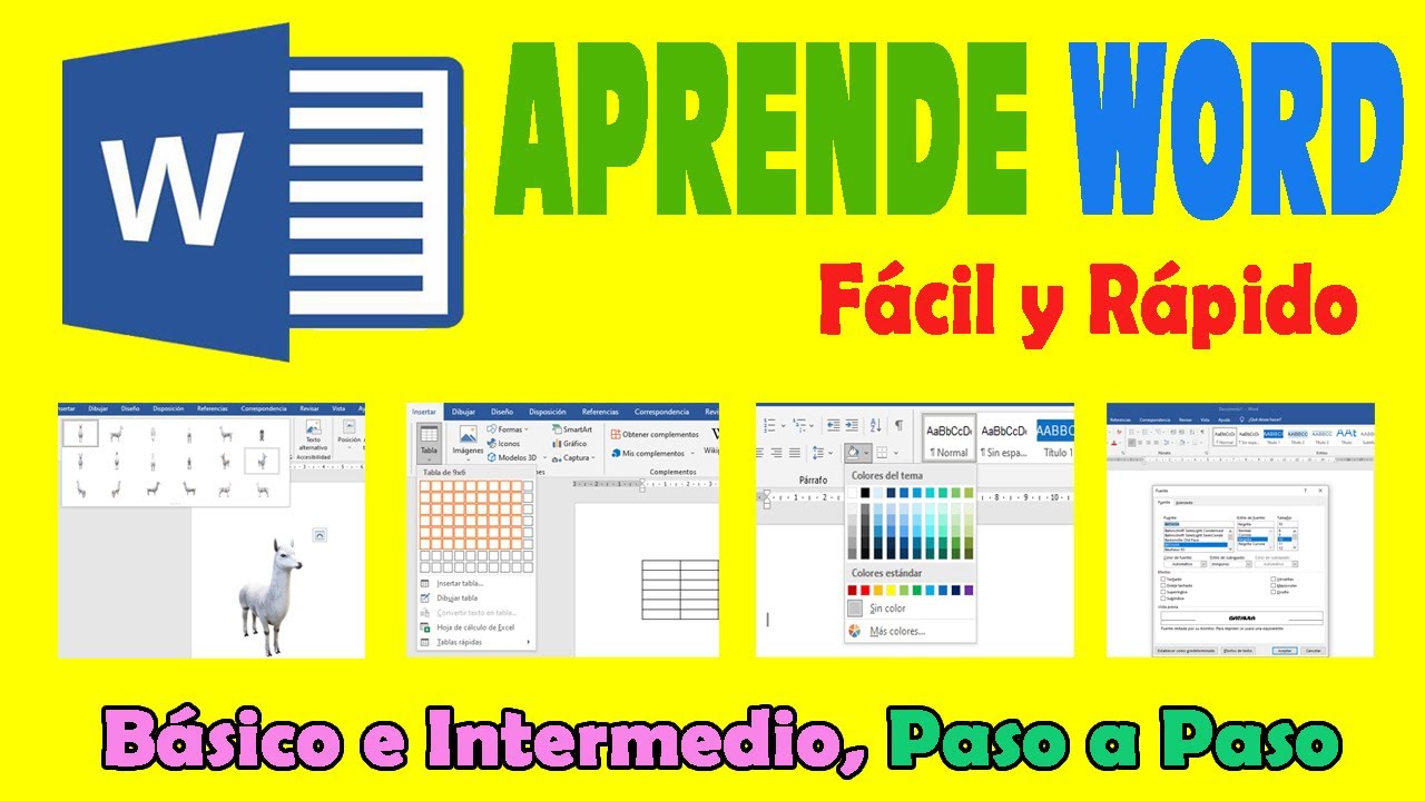 Tutorial Curso de Word Basico e Intermedio, aprende usar Word facil y ...