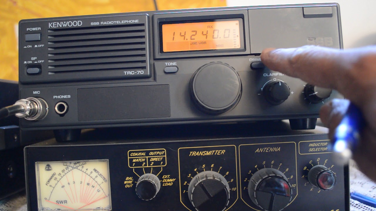 Kenwood Model TRC-70 SSB Telephone - 100% Duty Cycle HF AM SSB & CW ...