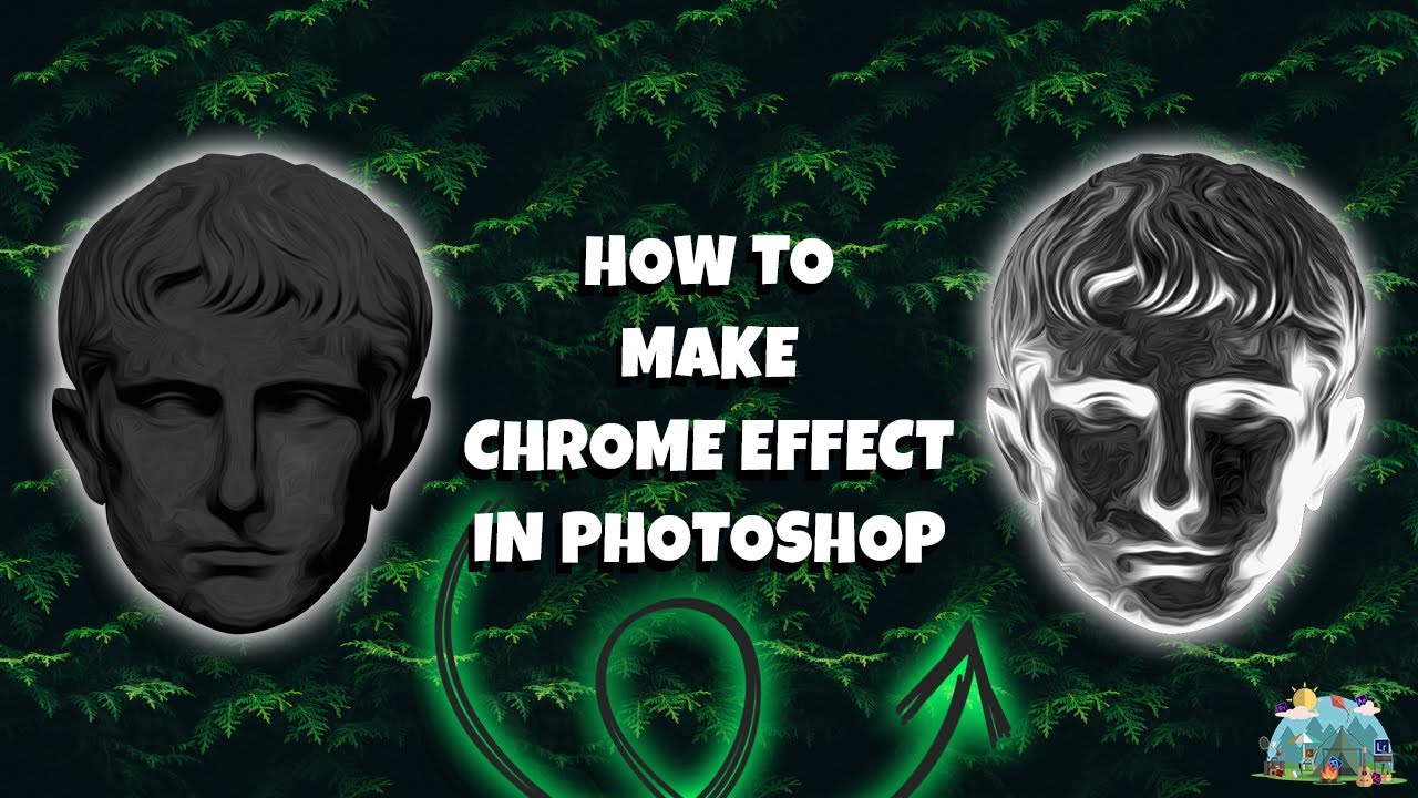 HOW TO MAKE CHROME EFFECT IN PHOTOSHOP - YouTube