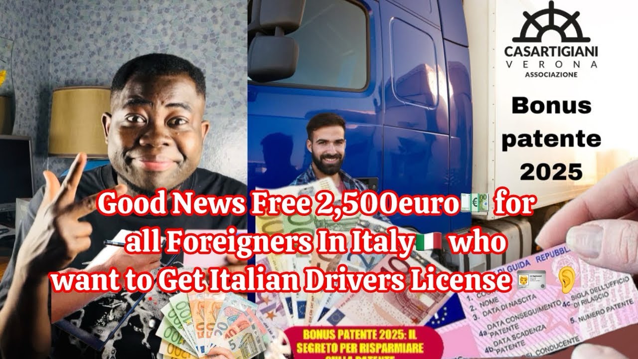 Good News Free 2,500euro💶 for all Foreigners In Italy🇮🇹 who want to Get ...