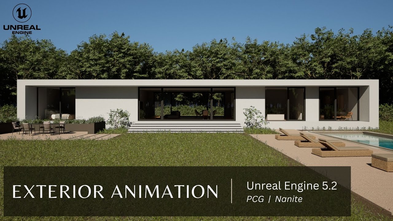 House in a Forest | Exterior Architectural Animation | Unreal Engine 5. ...