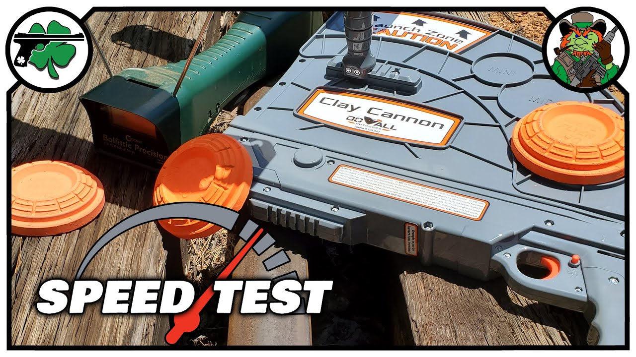 Sporting Clay Speed Test with the Clay Cannon - YouTube