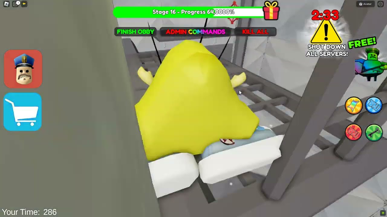 POLICE VS CRIMINAL BARRY'S PRISON RUN (OBBY) - Roblox Gameplay ...