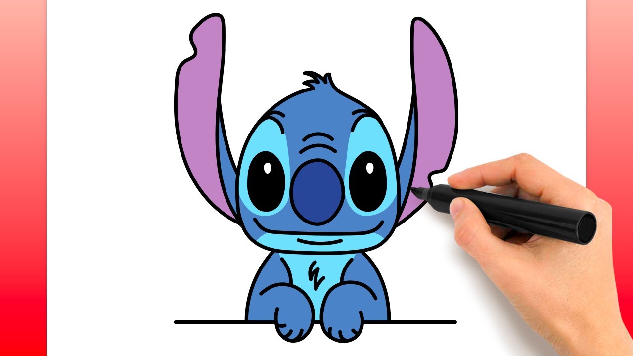 Wie Man Stich Zeichnet (Einfaches Zeichentutorial) - YouTube