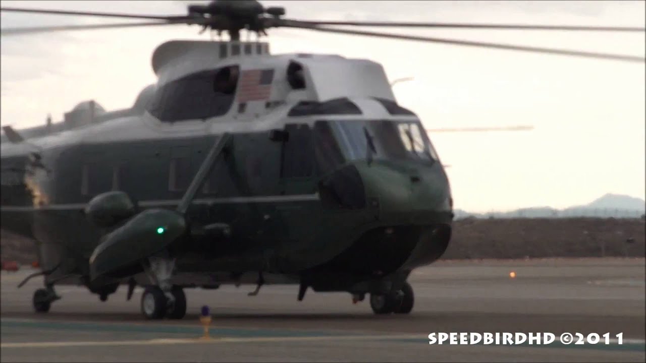 Marine One Sikorsky VH 3D Sea King CLOSE UP Taxi Clearance - YouTube
