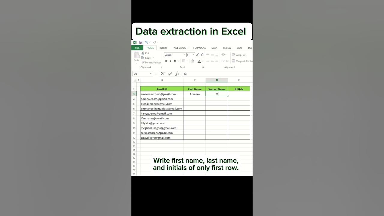 Excel Hacks: Extracting Data Made Easy 📊 #dataextraction #excel - YouTube