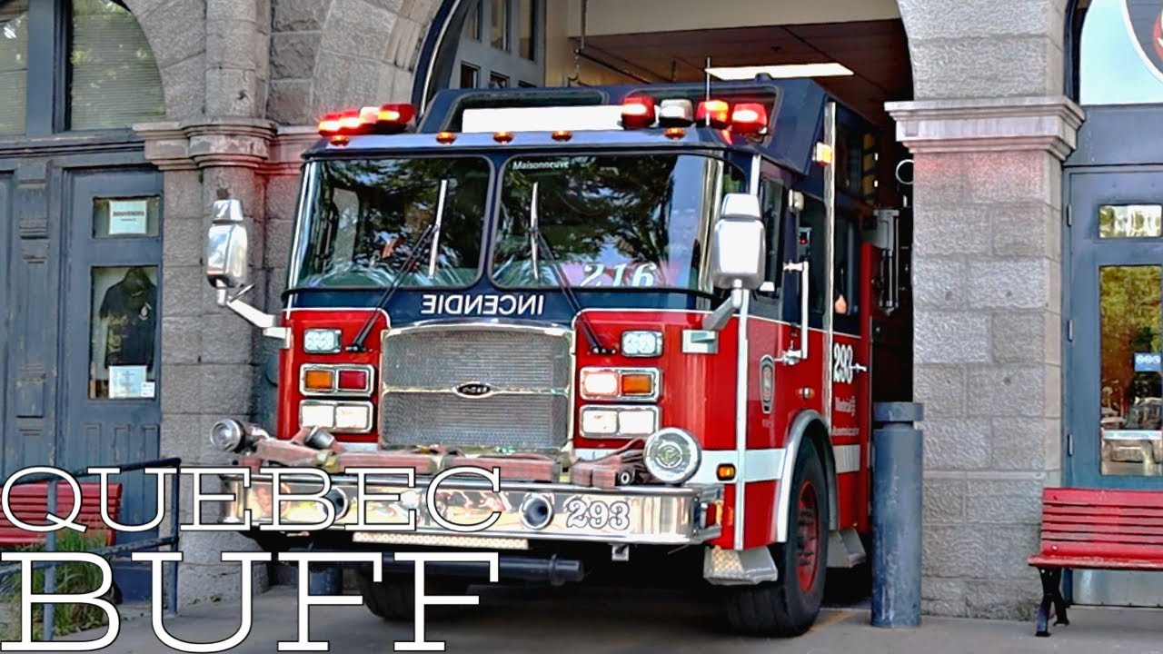 *STATION TONES* Montreal Fire Department (SIM) Station 16 units ...