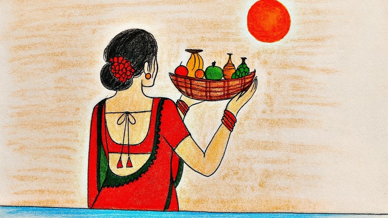 Chhath Puja drawing easy || Chhath puja ka drawing ||drawing easy and ...