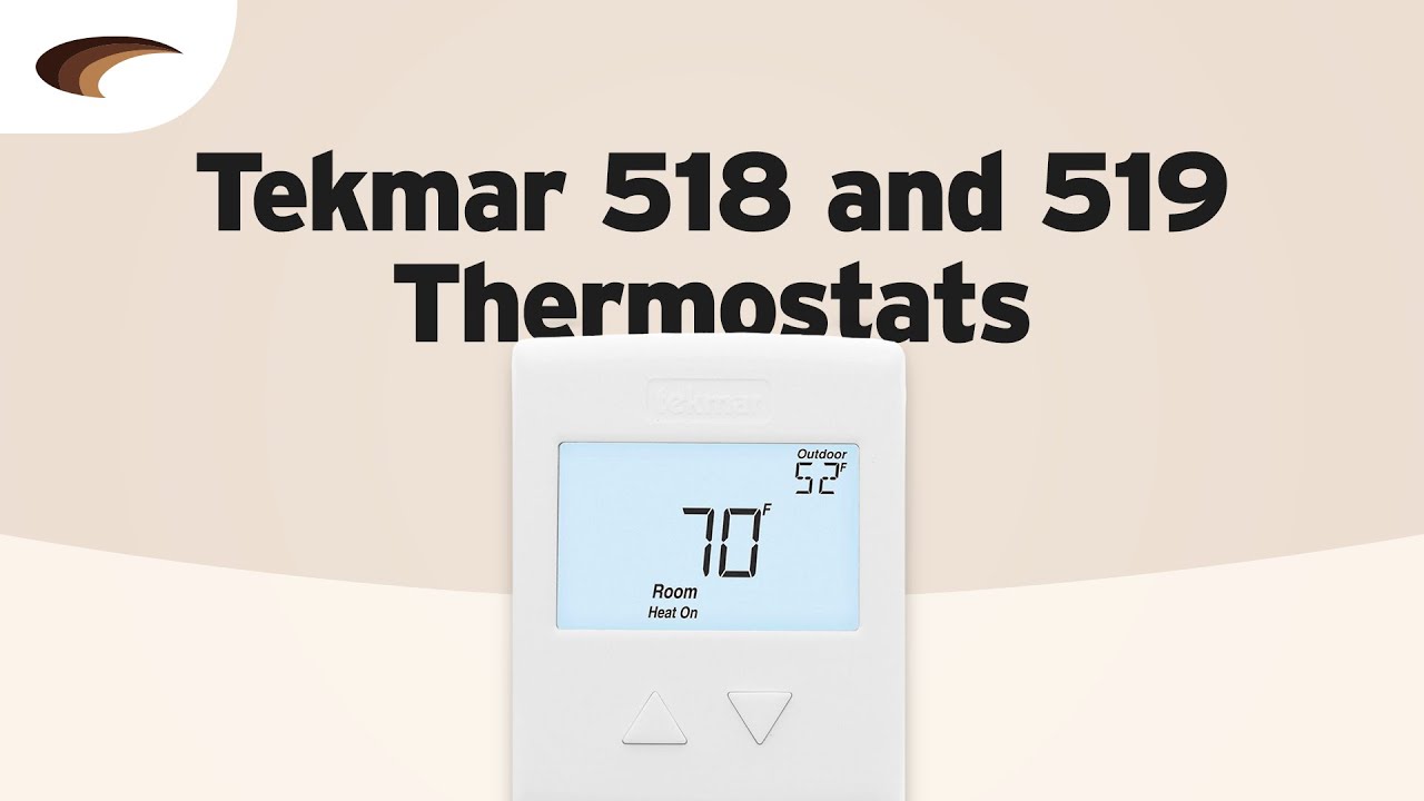 Tekmar 518 and 519 Thermostats - YouTube