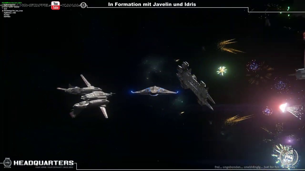 Star Citizen: Formation mit Javelin und Idris - YouTube