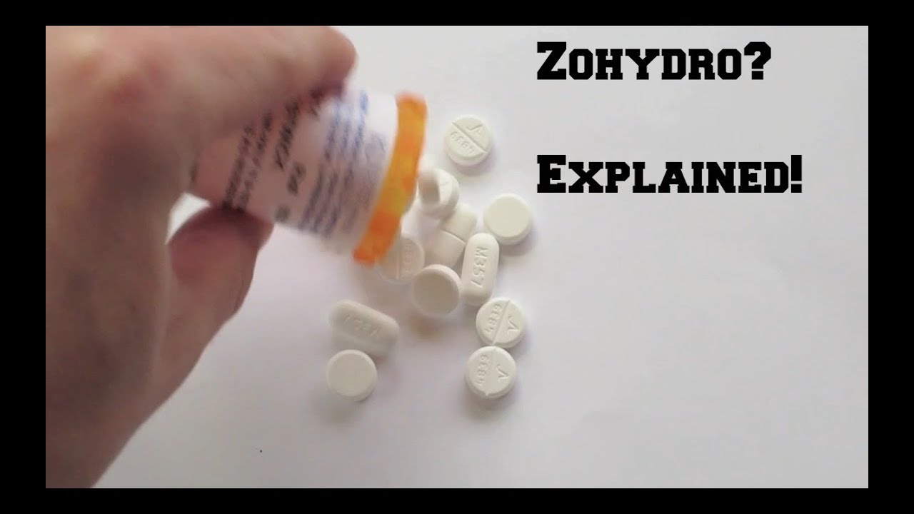 Zohydro? Let's cut through the nonsense. - YouTube
