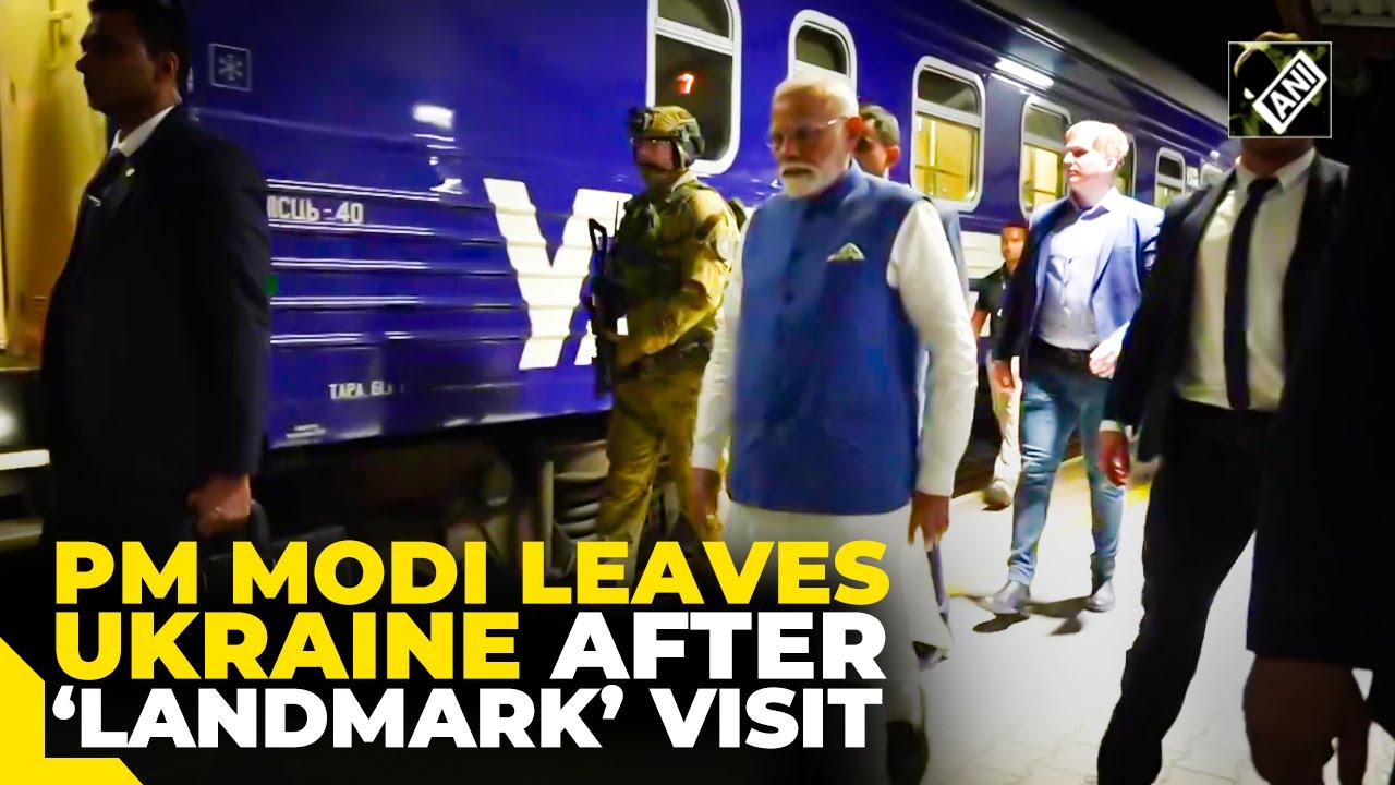 PM Modi departs from Ukraine after concluding his landmark visit; Watch ...