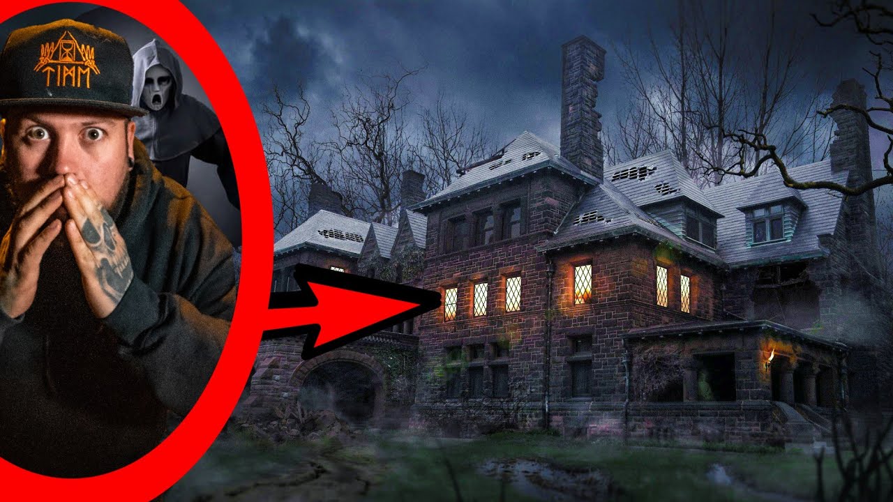OVERNIGHT in HAUNTED MANOR | MONK GHOST CAUGHT ON CAMERA - YouTube