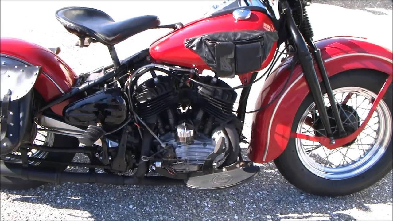1948 Harley Davidson 45 - YouTube