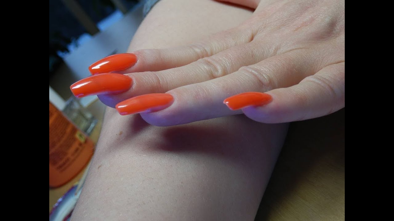 long nails polish with magic thermo polish - YouTube