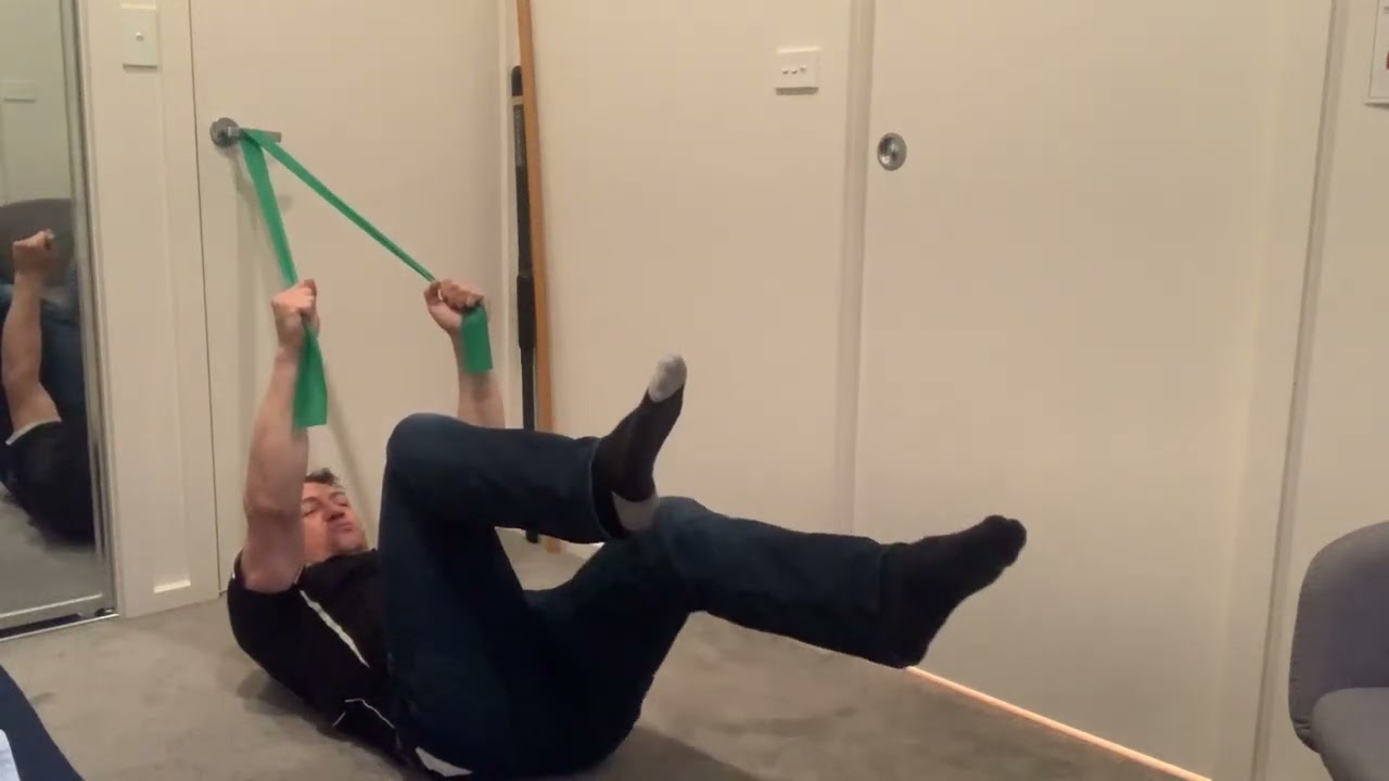 Compressive dead bug with alternating leg work - YouTube