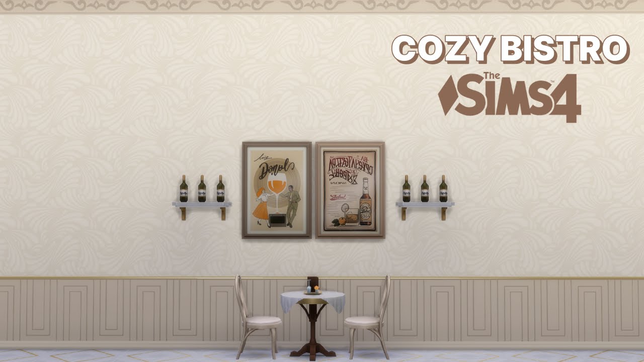 ALL New The Sims 4 Cozy Bistro kit 🍷 - YouTube
