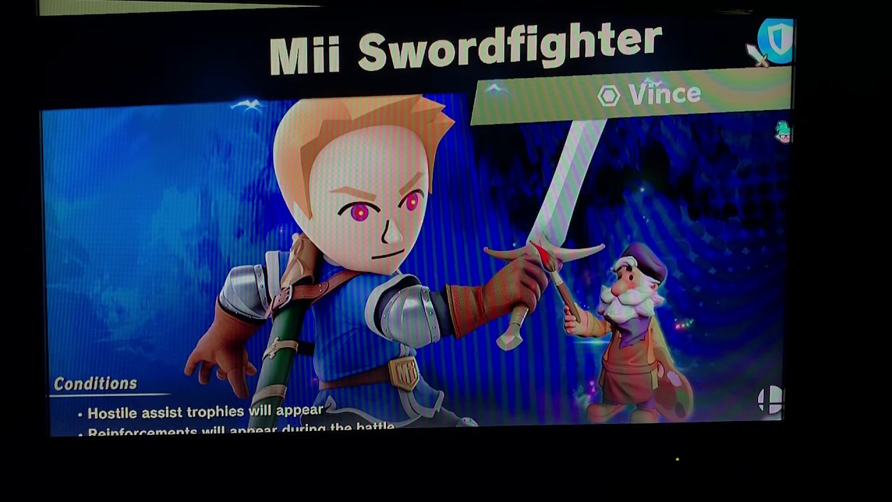 Vs. Mii Swordfighter (Vince) - YouTube