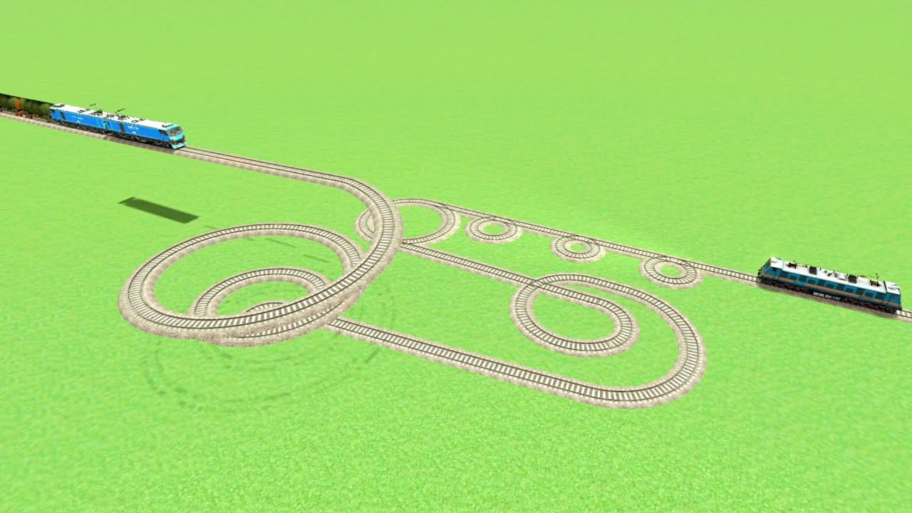 TRAIN SIMULATOR GAME SNAKE WALA TRICK RUNNING TRACK RAILROAD RAILWORK ...