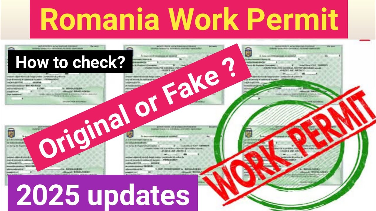 how to check romania work permit original or fake 2025 ? #romania # ...