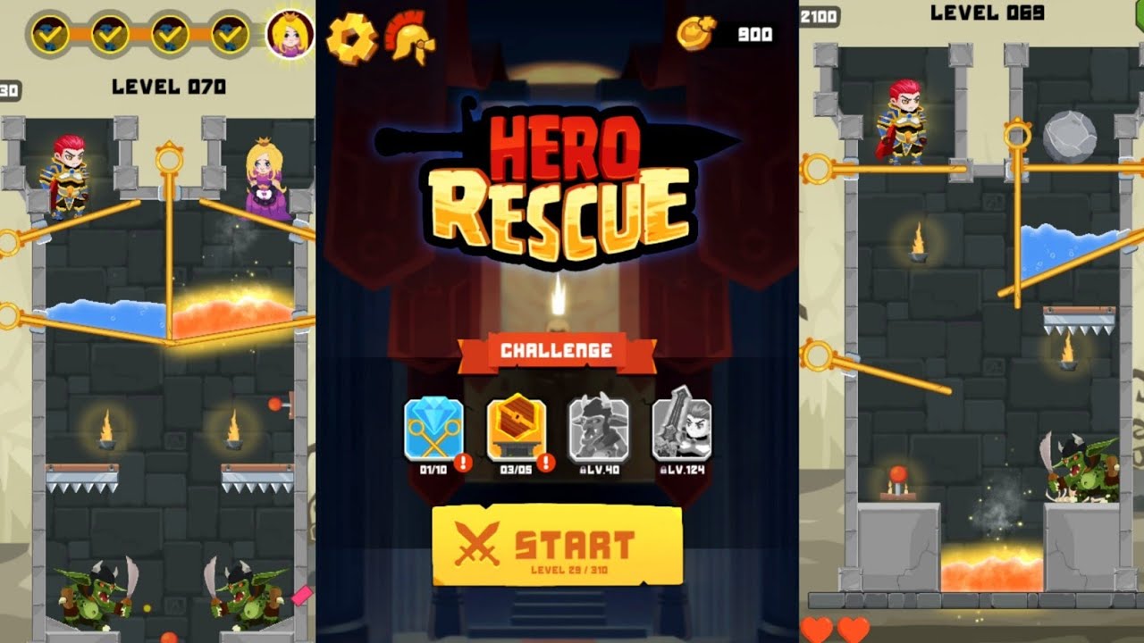 HERO RESCUE |UNLOCKED ALL LEVELS PART 2| FULL WALKTHROUGH ANDROID ...