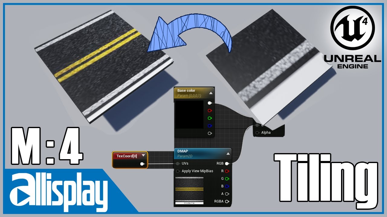 UE4.25 Beginner's Material Tutorial Series: #4 Tiling Textures with ...