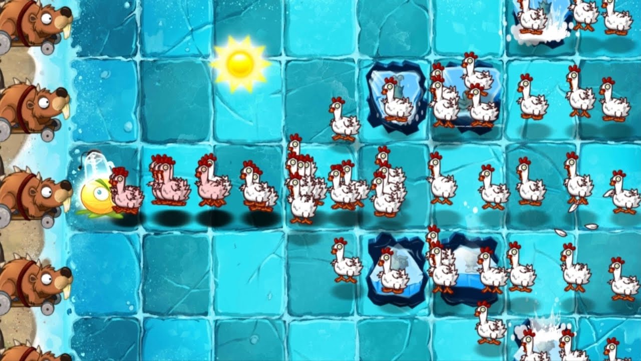 PvZ 2 Every Plant Max Level Vs Zombie Chicken - YouTube