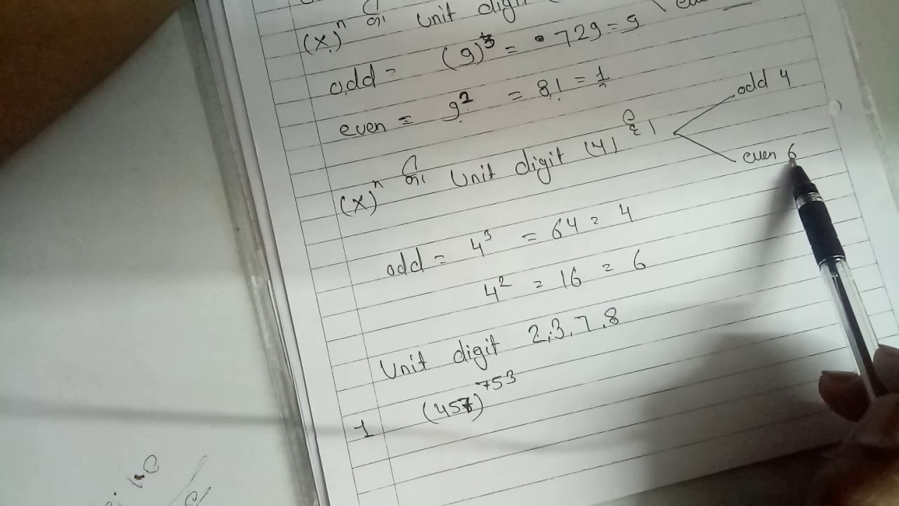 Number system concept class 2 unit digit - YouTube