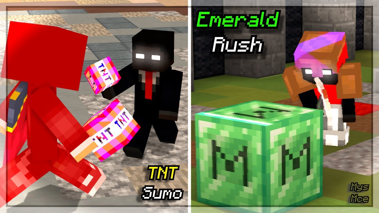 برای اولین بار TNT Sumo و Emerald Rush بازی کردم!! - YouTube