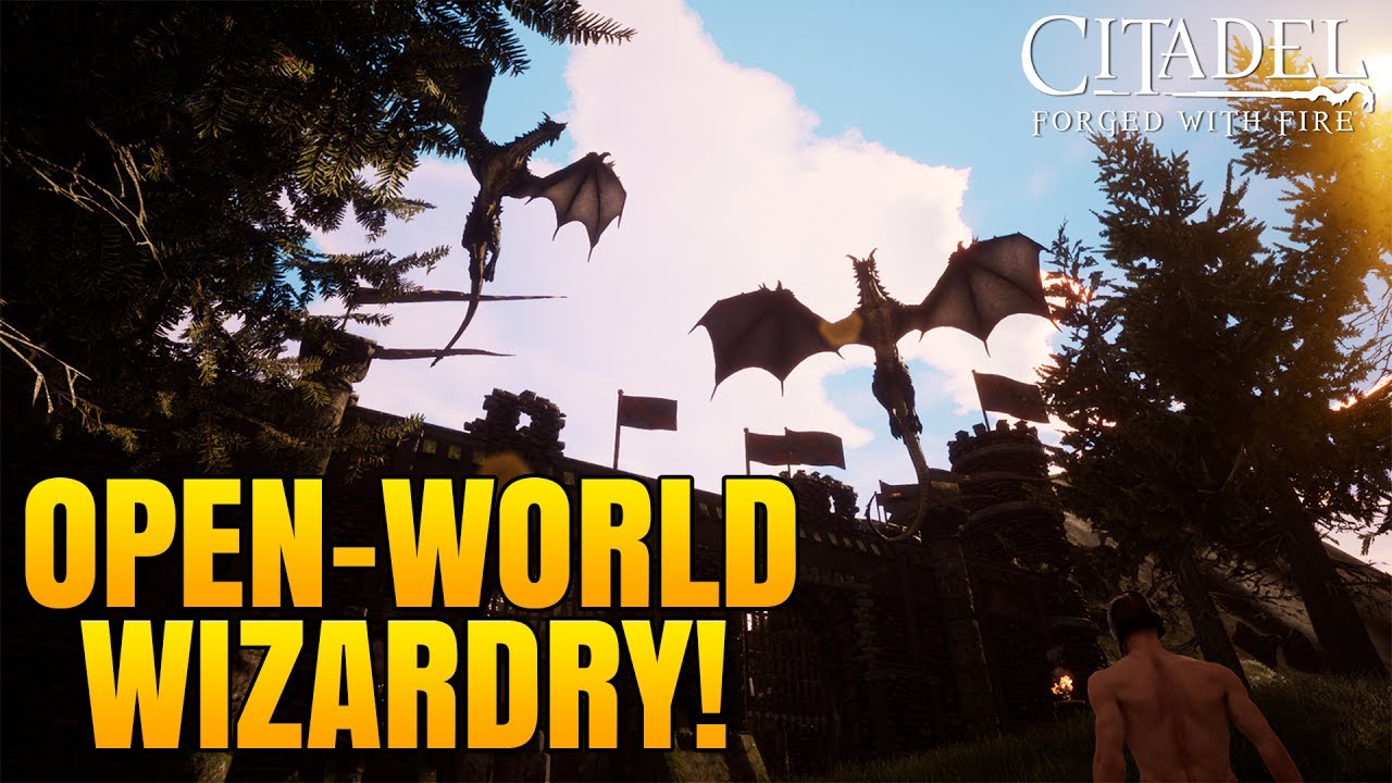 OPEN WORLD WIZARD BUILDING GAME w/ Taming & Dragons!! - Citadel: Forged ...