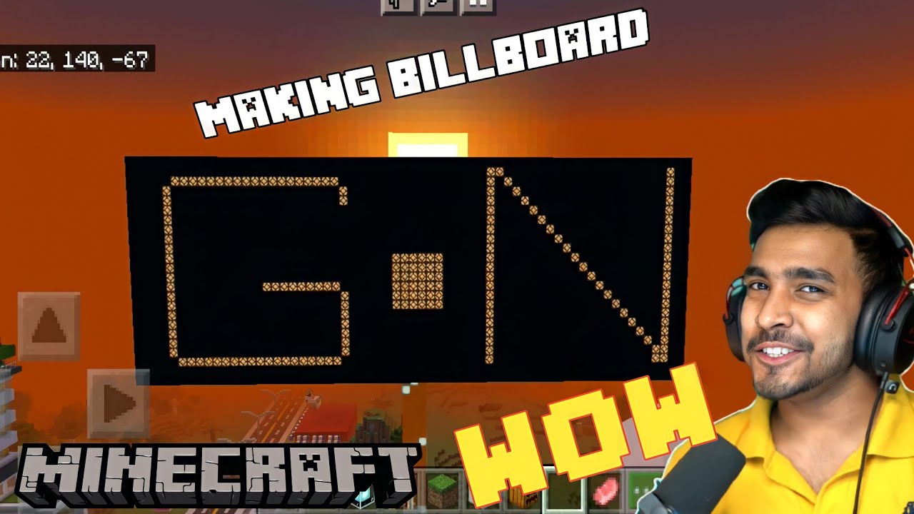HOW TO MAKE BILLBOARD IN MINECRAFT POCKET EDITION !! AWESOME LOOKING ...