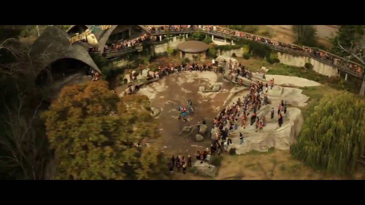 Atom first fight in zoo | real steel | tony stark - YouTube
