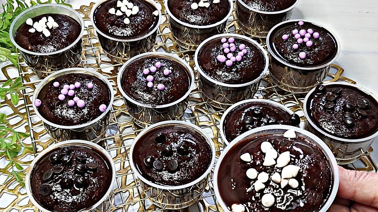 BROWNIES CUP LUMER EKONOMIS || NO MIXER CUMA DIADUK ADUK AJA HASILNYA ...
