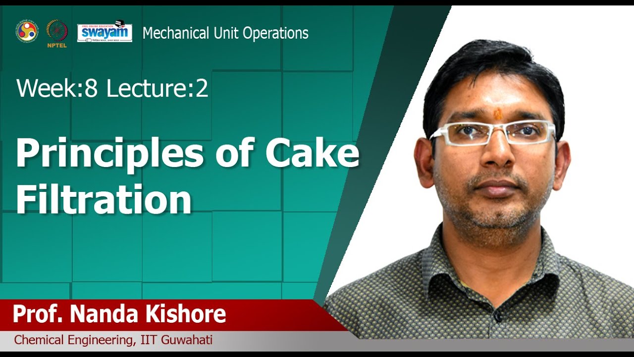 Lec 26: Principles of Cake Filtration - YouTube