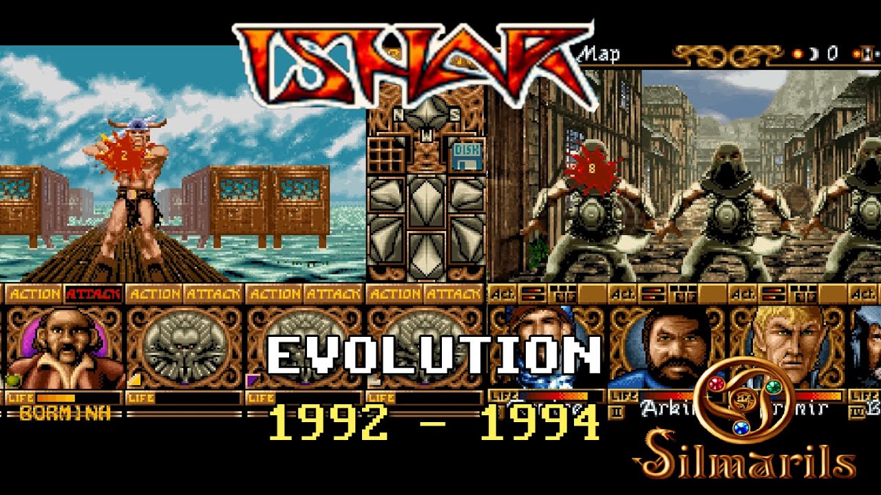 Evolution of Ishar (1992 - 1994) Silmarils - dungeon crawler first ...