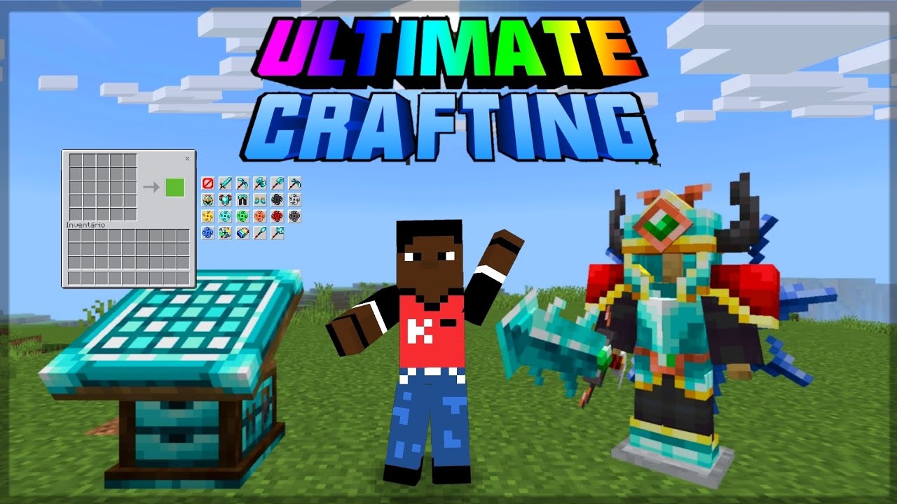 ADDON DE ITENS OPS DO ULTIMATE CRAFTING NO MINECRAFT BEDROCK - YouTube