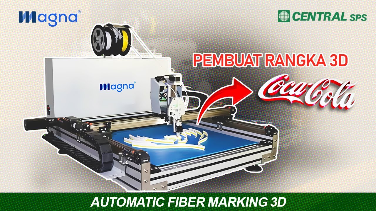 MESIN CANGGIH PEMBUAT RANGKA HURUF TIMBUL !! MAGNA AUTOMATIC FIBER ...