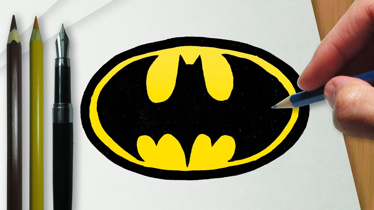 Como desenhar a logo do Batman - YouTube