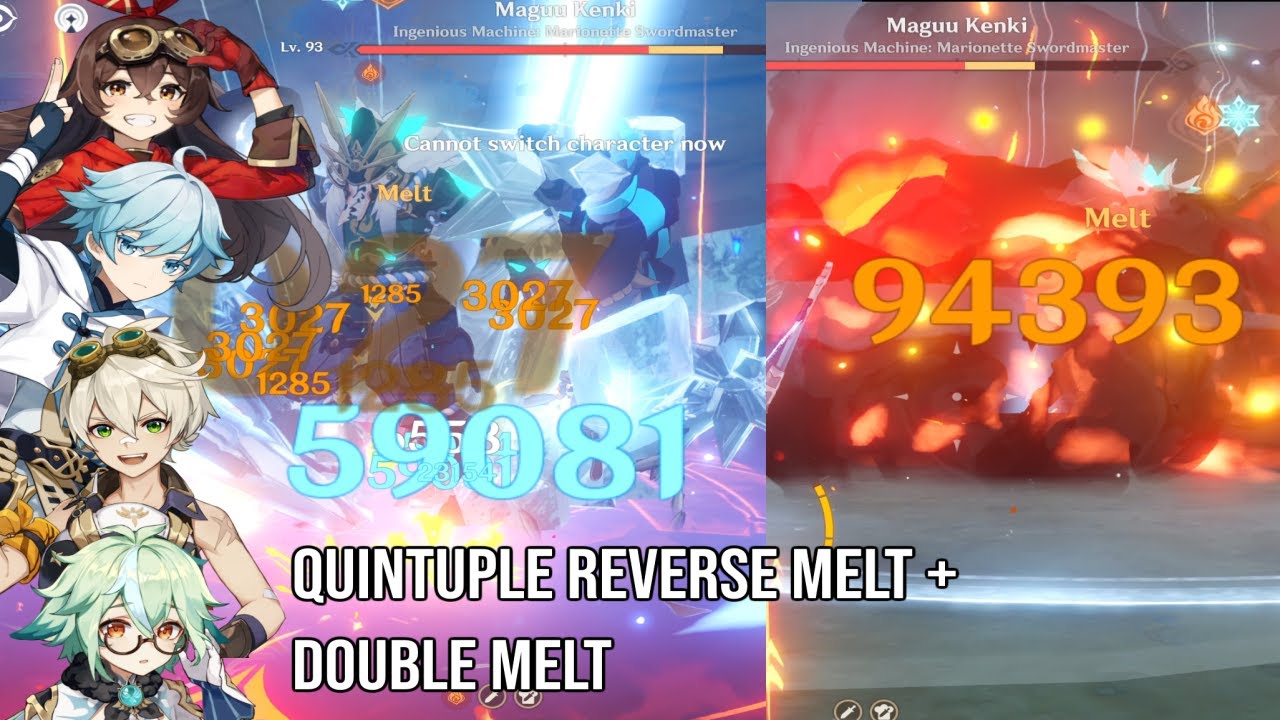 Amber/Chongyun 5x Reverse Melt + 2x Melt Nuke Rotation [Genshin Impact ...