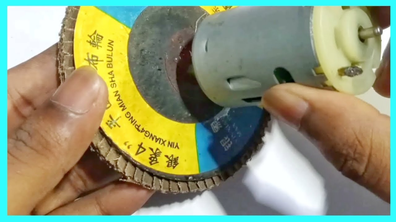 How to make grinder at home with dc motor//grinder maching - YouTube