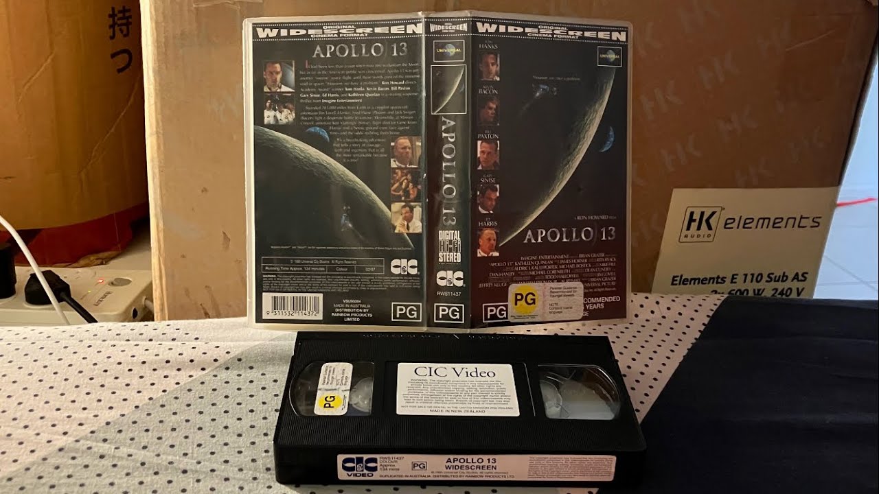Opening and Closing To "Apollo 13: Widescreen" (CIC Video) VHS New ...