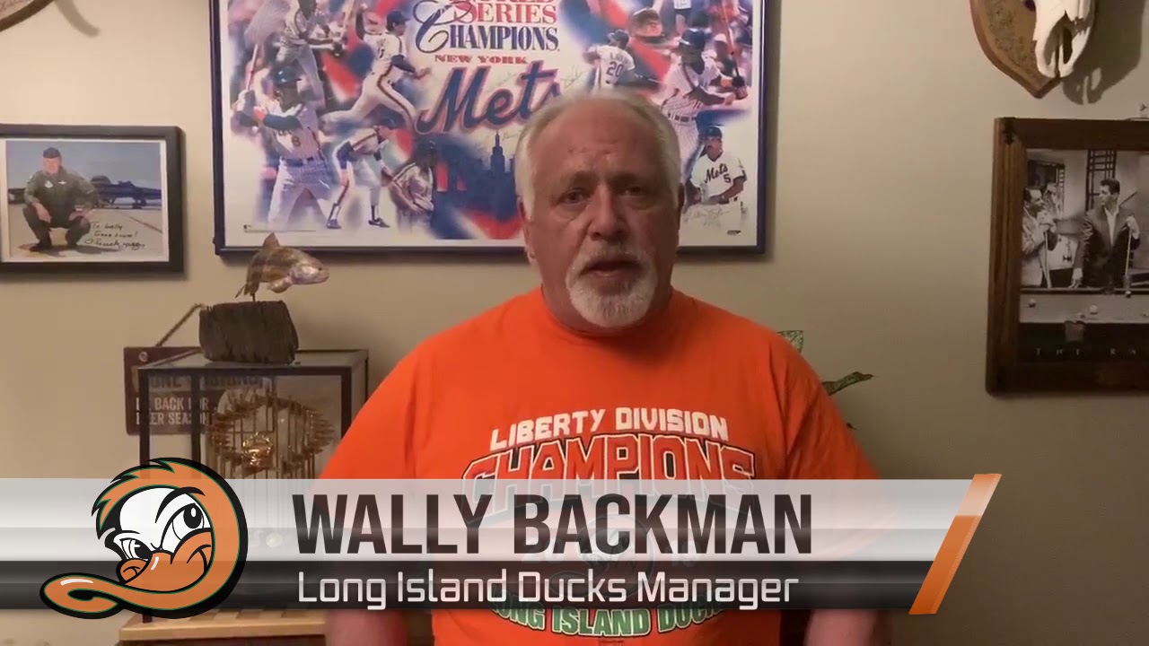 A Message from Ducks Manager Wally Backman - 4/11/20 - YouTube