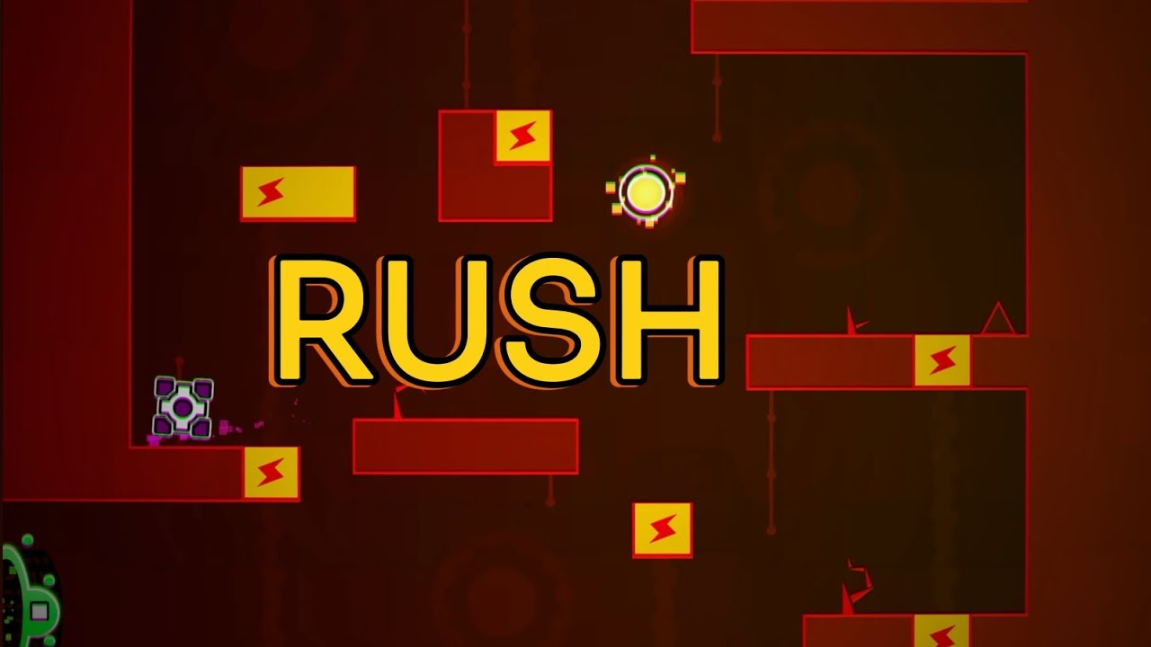 Rush 100% daily level/ geometry dash/GD - YouTube