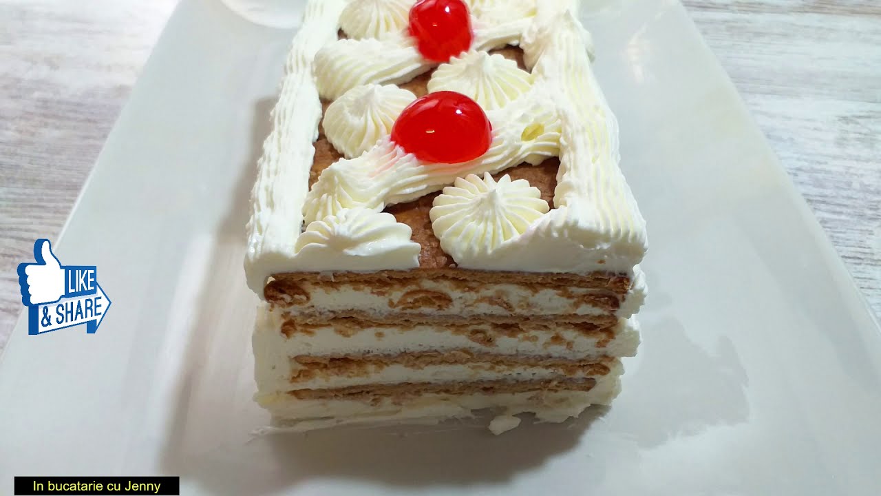 Cea mai buna si rapida Prajitura Fara Coacere -Delicioasa/ Quick cake ...