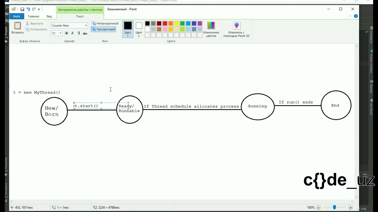 Thread Basic. 04 - Life cycle - YouTube